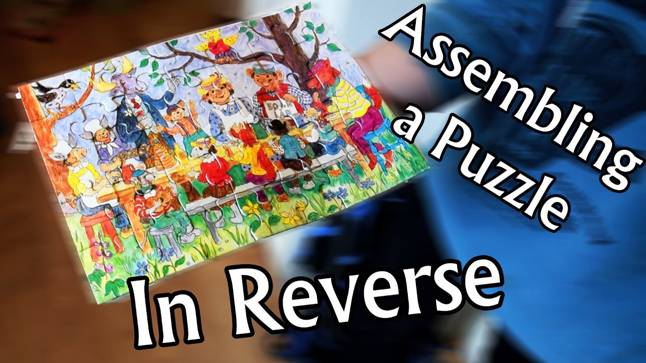 Assembling a Puzzle - In Reverse - Awesome Result! - YouTube