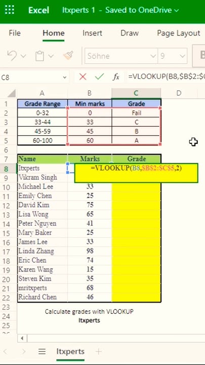 Amazing use of vlookup() function in ms Excel #excel #exceltips #exceltricks #vlookup - YouTube