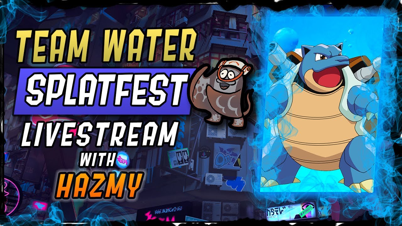 TEAM WATER Splatfest Community Games with Hazmy - Splatoon 3 Pokémon ...