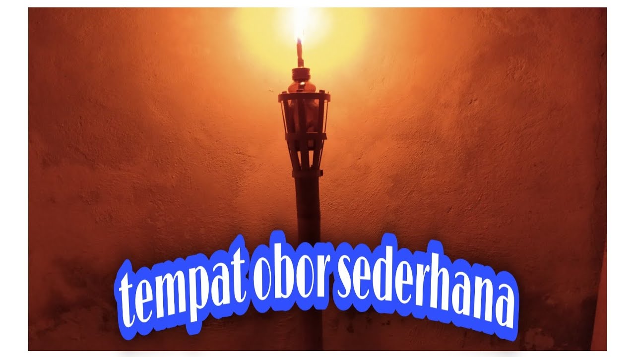 kerajinan tangan || membuat tempat obor yang unik dari bambu || how to ...