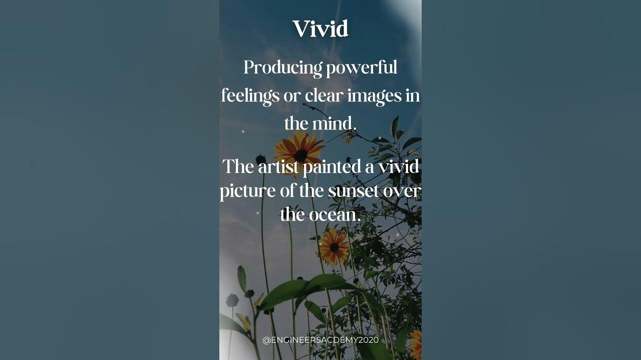 Vivid Word Of The Day learnenglish englishwords englishsentences vivid-word-of-the-day-learnenglish-englishwords-englishsentences