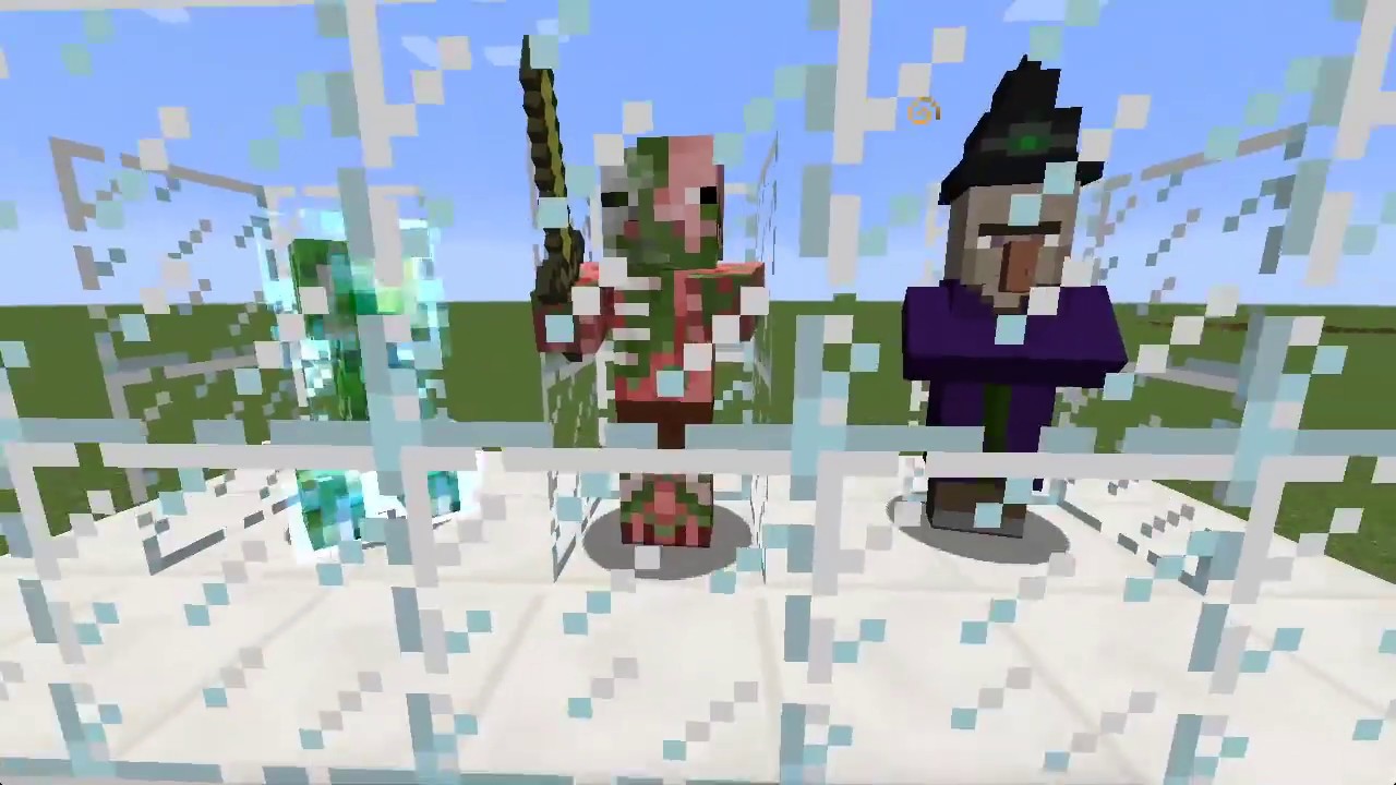 How to turn mobs into other mobs with lightningbolts! | Minecraft - YouTube