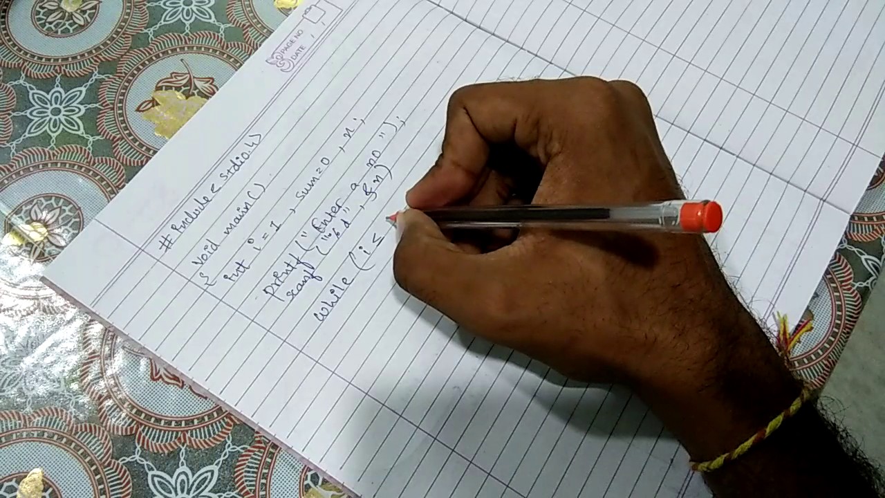 Sum Of Natural No Using While Loop C Programming Tutorial Youtube