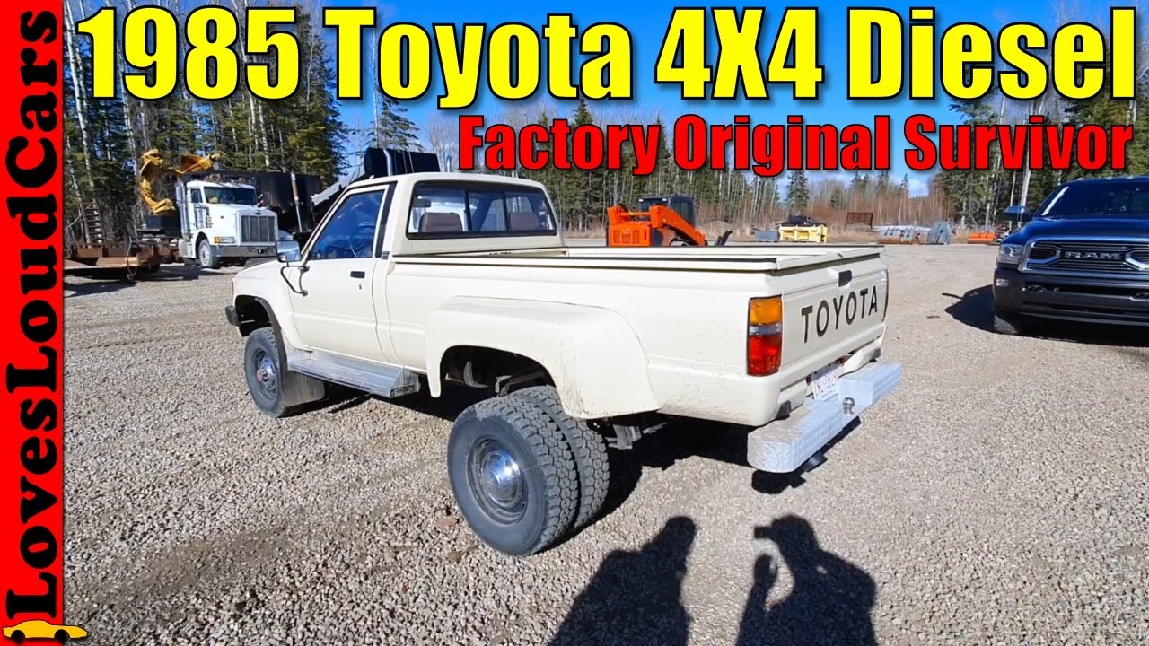 1985 Toyota pickup 4X4 diesel - YouTube
