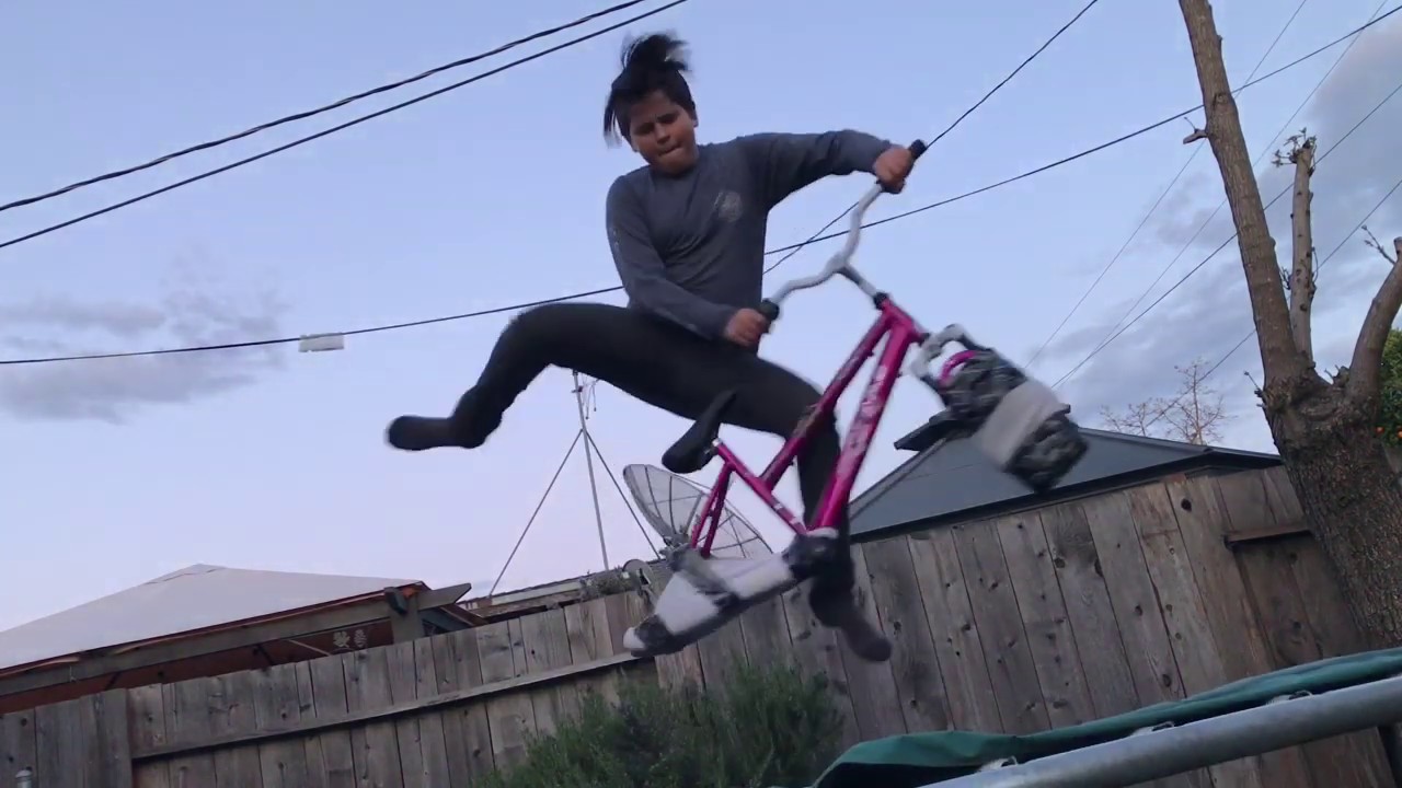 Trampoline Bike - YouTube