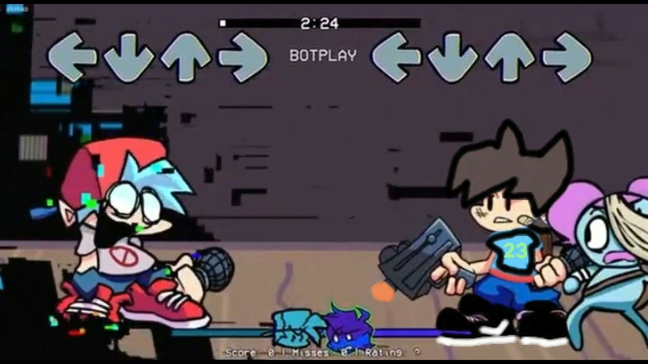 boyfriend glitcheado vs Edward 23 audio fnf night funky - YouTube