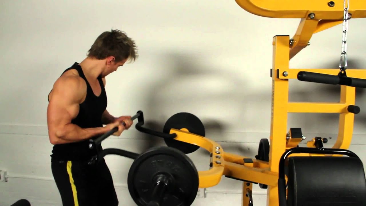 Bodybuilding - Biceps and Triceps Superset on the Powertec Workbench ...