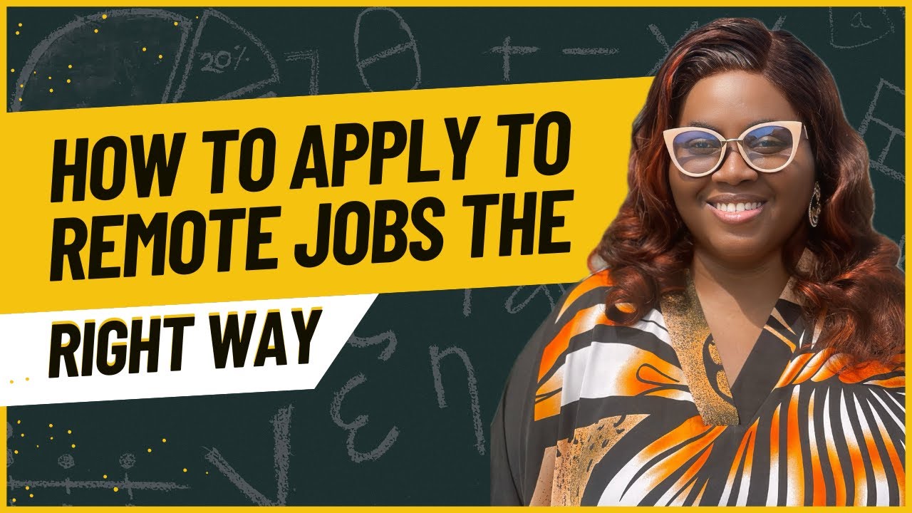How to Apply to Remote Jobs the RIGHT Way | RemoteWorkPadi | Remote Job ...