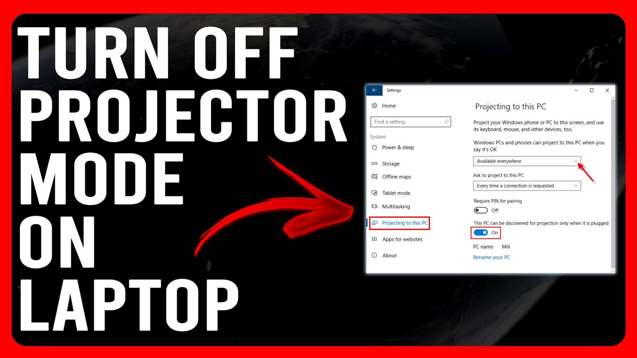 How To Turn Off Projector Mode On Laptop (How To Get Out/Disable ...