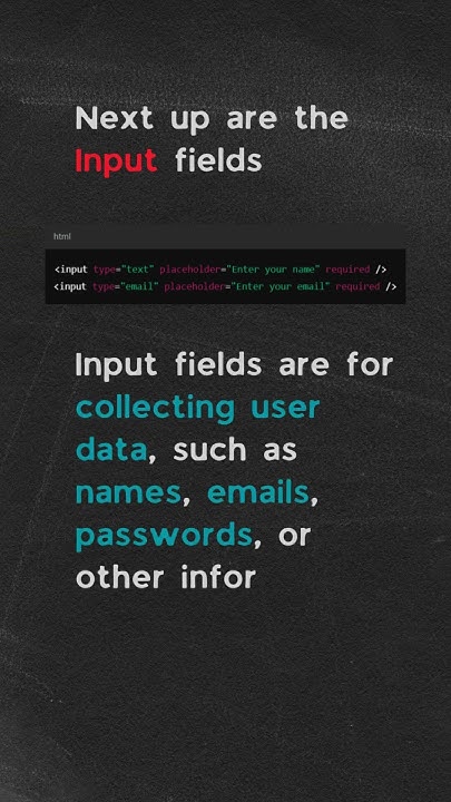 Html Tutorial Forms Coding Html Javascript Developer Programming Learnhtml5andcss3