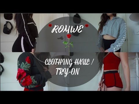 ROMWE CLOTHING HAUL / TRY-ON - YouTube