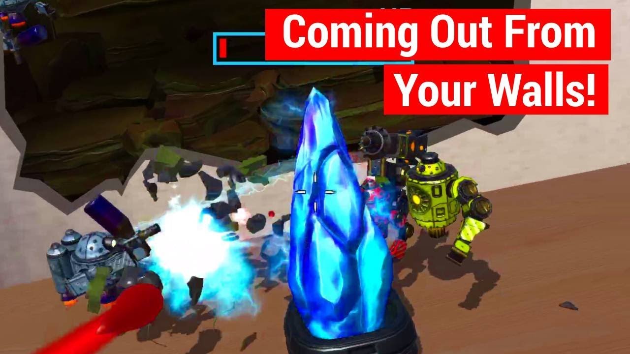 Defend it! AR - Shoot Robots Blasting Through Your Walls - YouTube