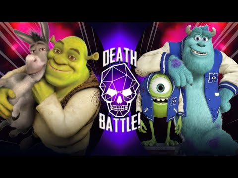 SHREK AND DONKEY VS. MIKE AND SULLEY (DreamWorks vs. Pixar) |FAN ...