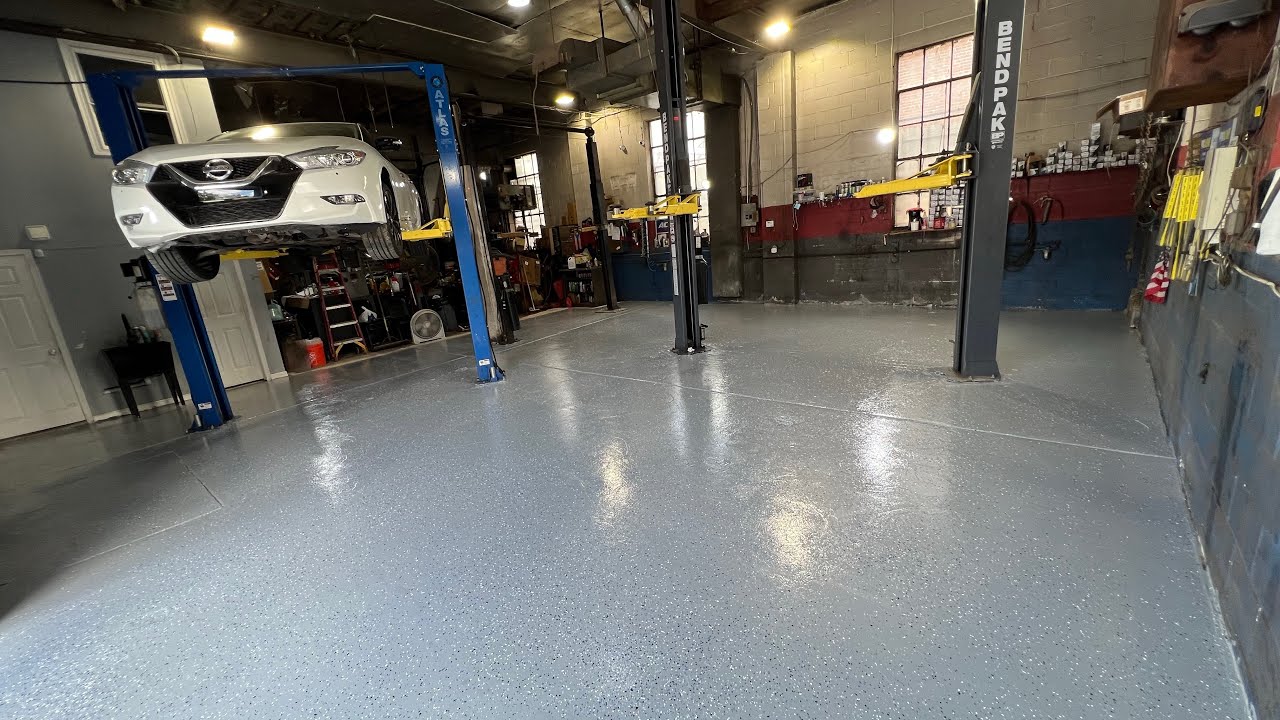 How to diy epoxy floor armorseal 1000hs - YouTube