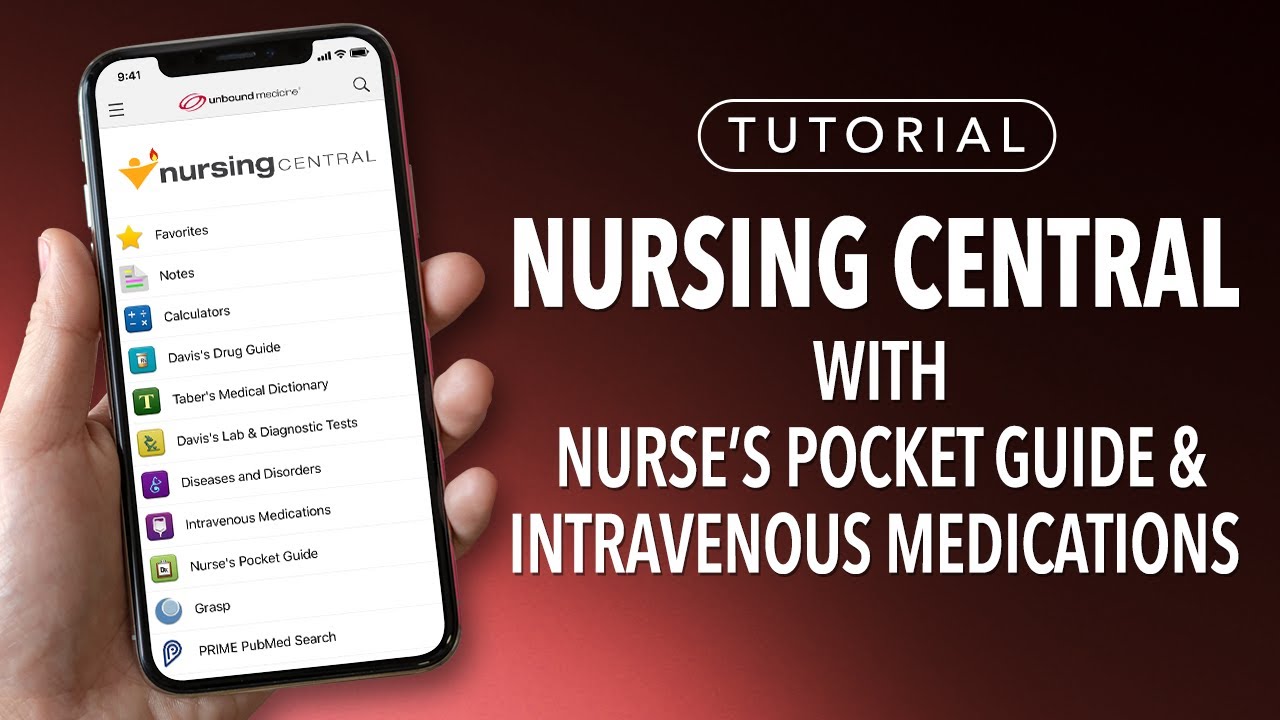 Tutorial: Nursing Central with Nurse's Pocket Guide and Intravenous ...