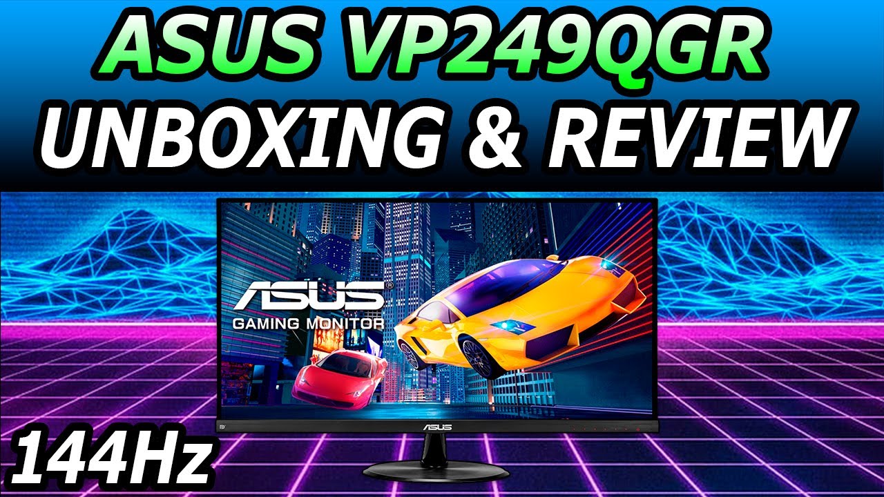 MONITOR GAMER de 24 ASUS VP249QGR 144Hz. UNBOXING & REVIEW en español ...