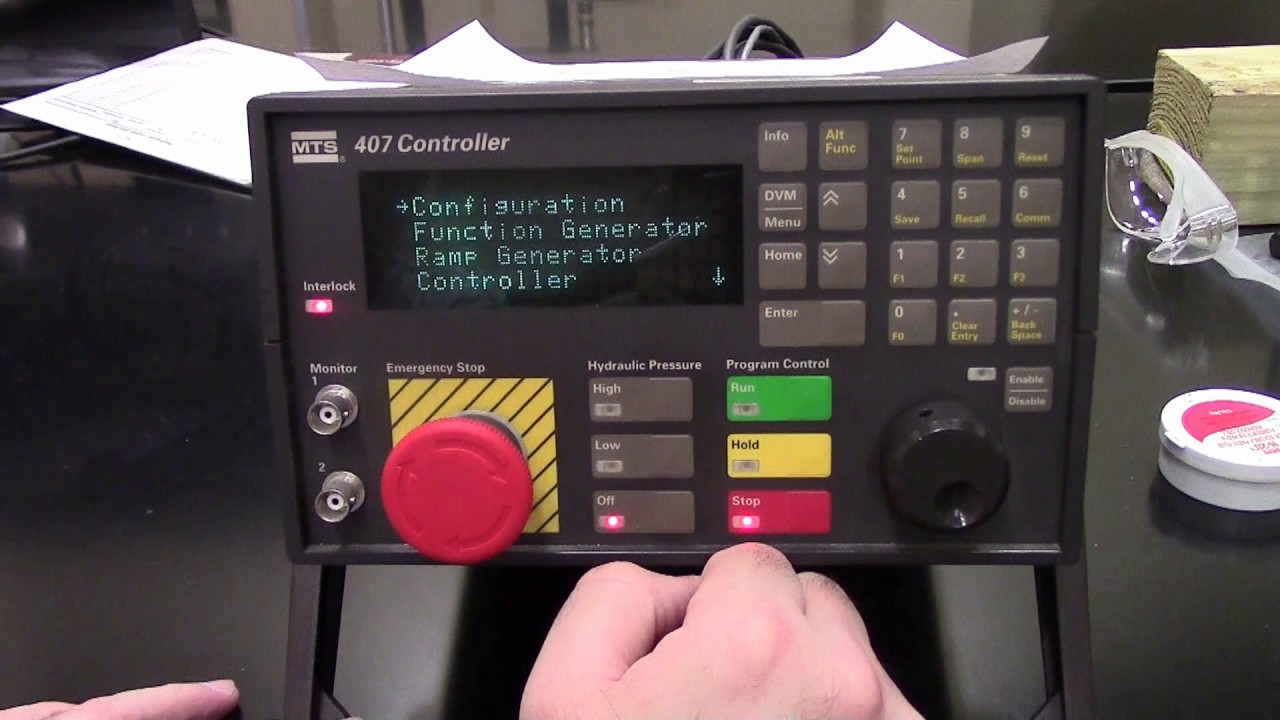 MTS 407 controller panels - YouTube