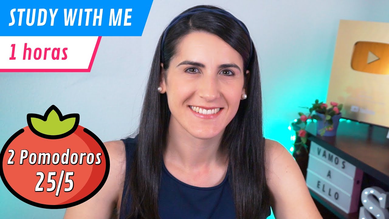 ESTUDIA CON SUSI PROFE (1 H) 📚 2 Pomodoros 25/5 📕 STUDY WITH ME 18-6 ...