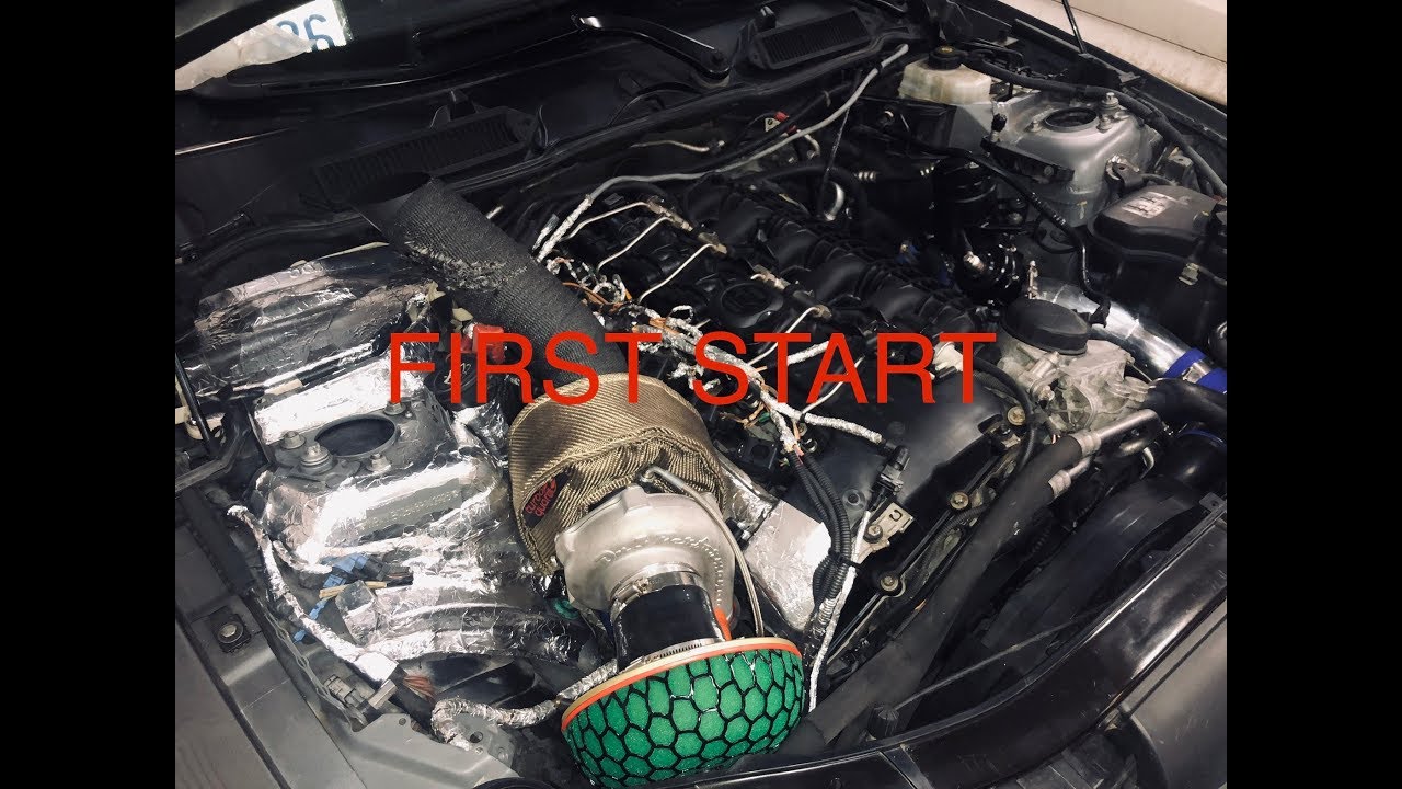 335i Single Turbo and Manual Swapped FIRST START! - YouTube