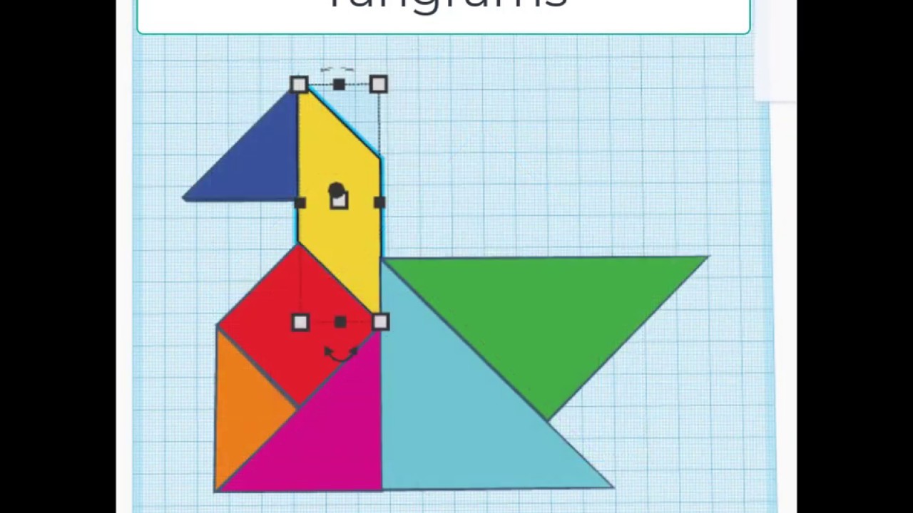 TinkerCAD tutorial - tangram - YouTube