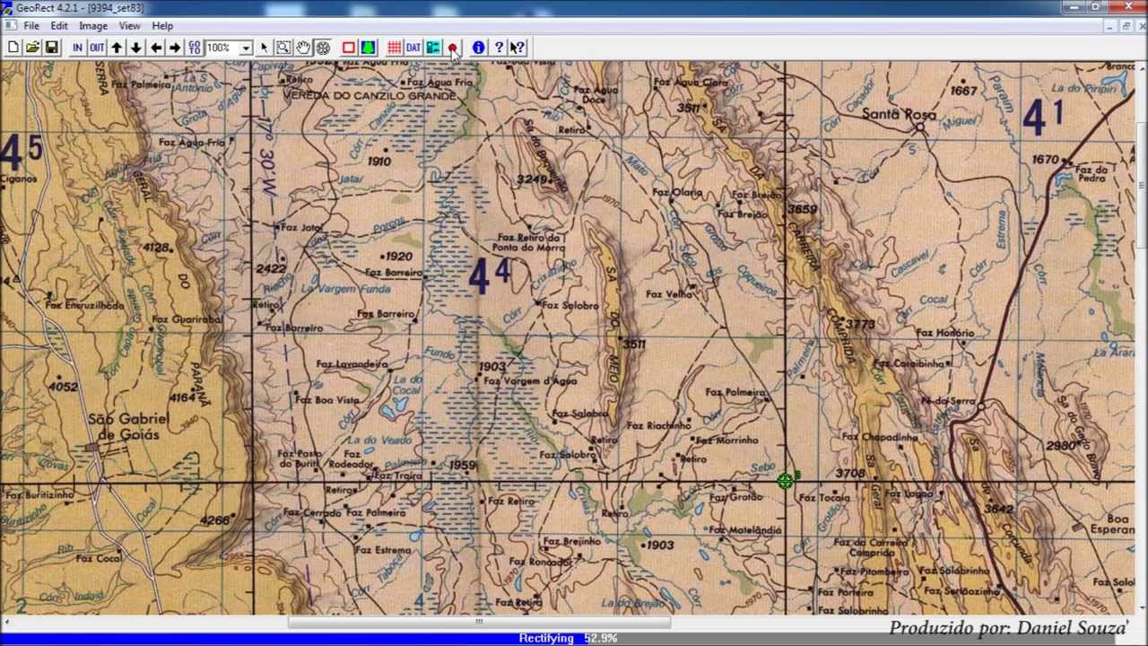 Georreferenciamento de carta - conversão de mapa tiff para geotiff ...