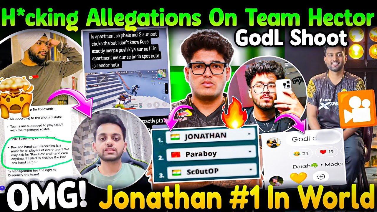 Jonathan #1 In World🥵💛 OMG! H*king Allegation On Team Hector😳 GodL ESL ...