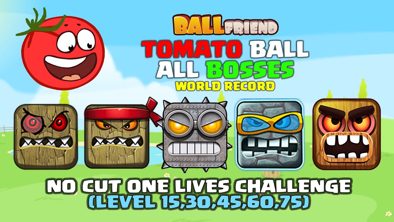 RED BALL 4: TOMATO BALL ALL BOSSES WORLD RECORD 'Ball Friends' NO CUT ...