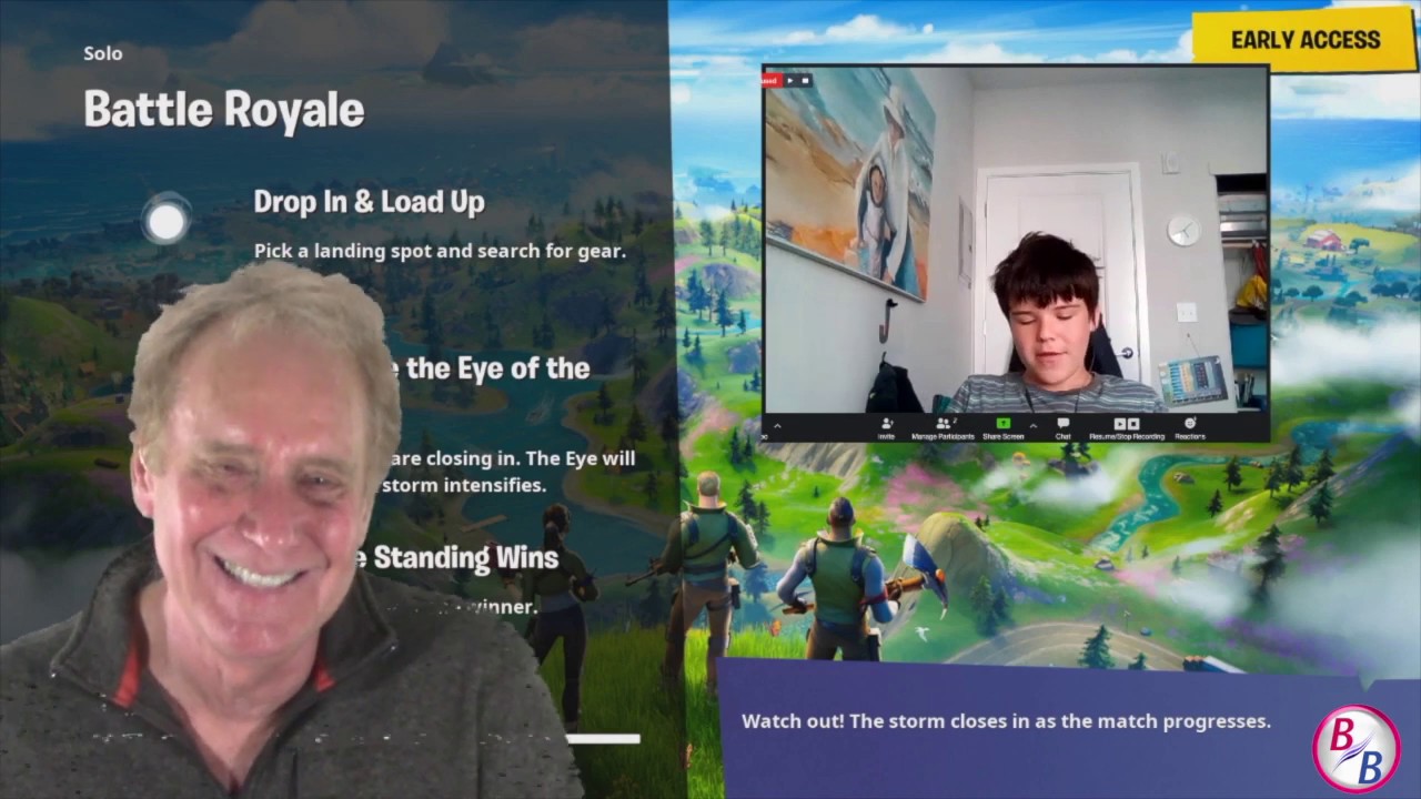 Andy and His Video Coach Teach Fortnite Battle Royale - YouTube