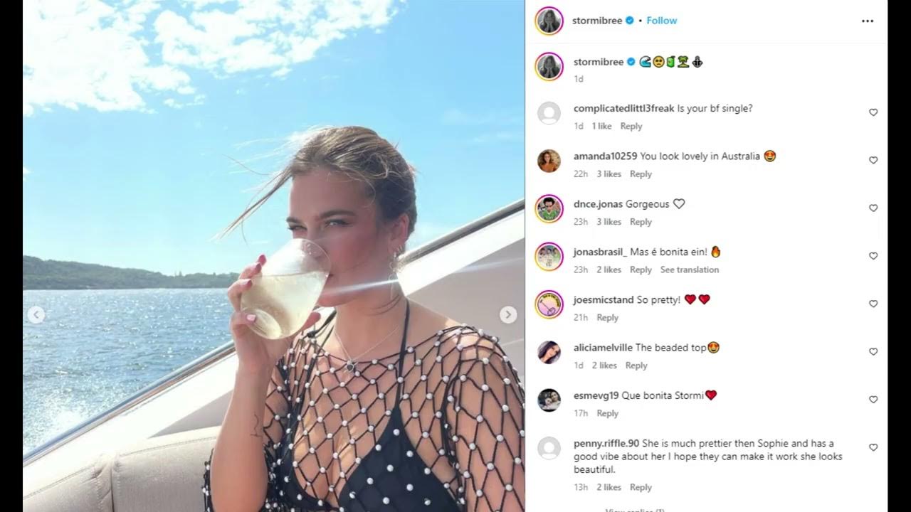 Joe Jonas And Stormi Bree Spotted In Romantic Boat Ride Together Youtube