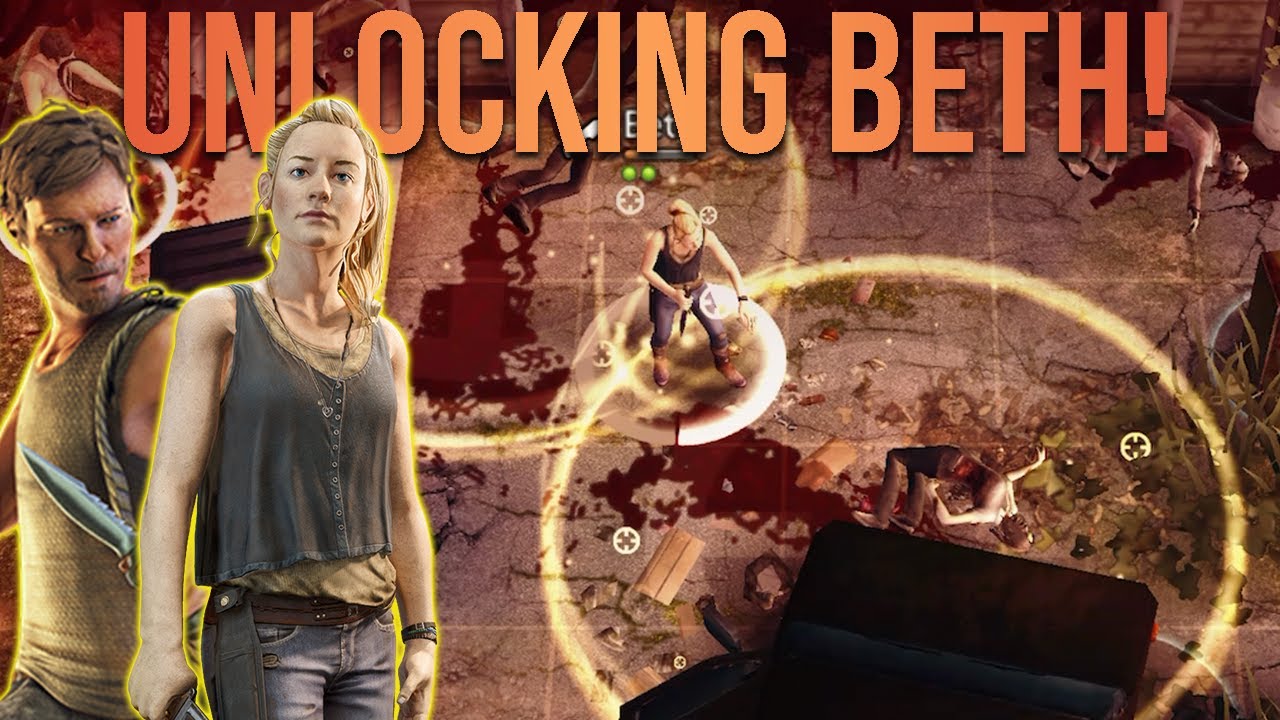 UNLOCKING BETH GREENE! BETH GAMEPLAY IN TWD NO MAN'S LAND! HD 720p ...