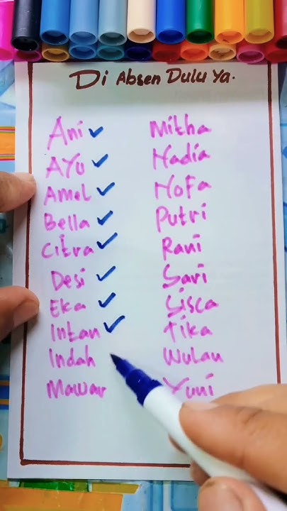 absen dulu yuk cewek yang jarang mandi #belajar #huruf #tebaktebakan #tekateki #shorts - YouTube