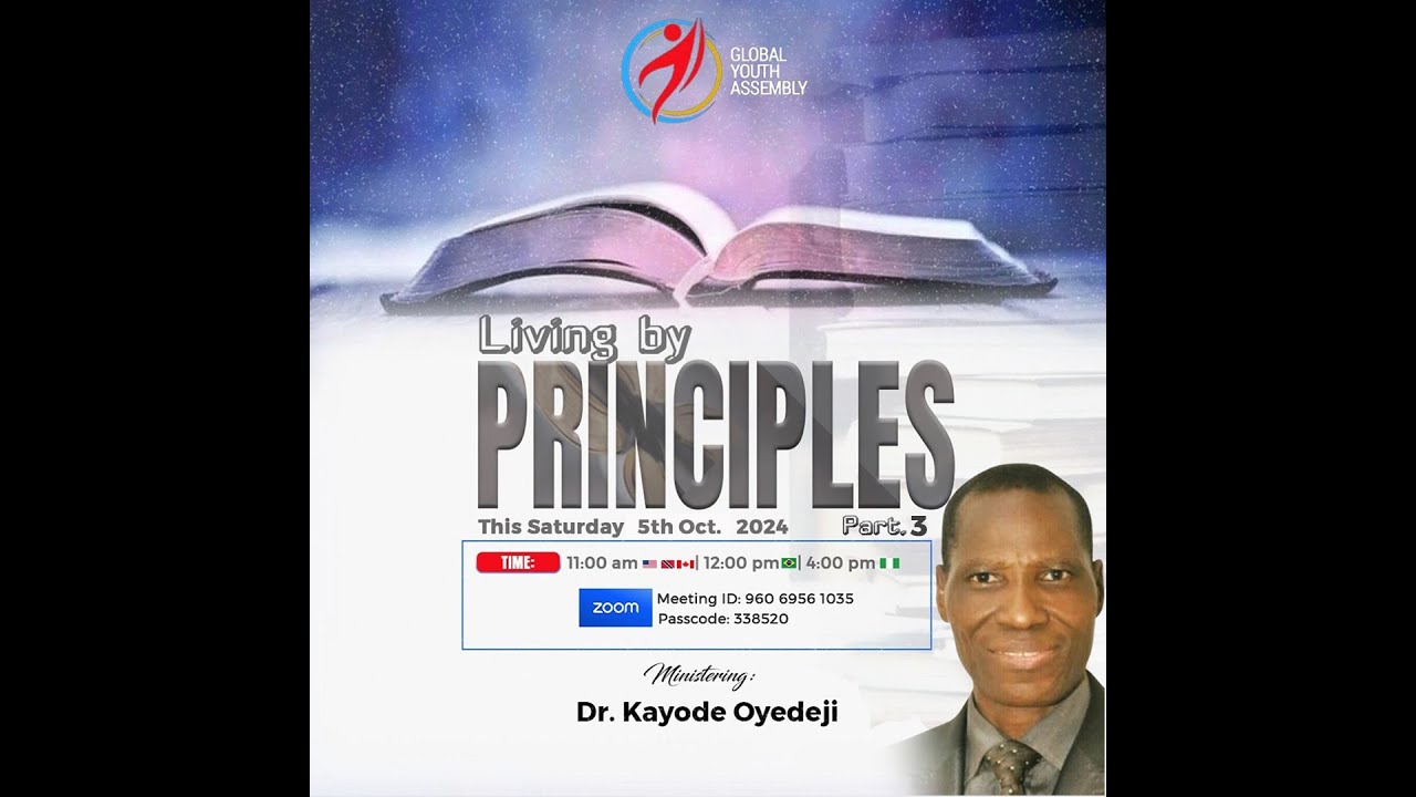 LIVING BY PRINCIPLES PART 3 - YouTube