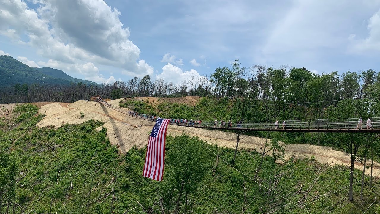 Gatlinburg Skybridge Opening Day. Gatlinburg, Tennessee. - YouTube