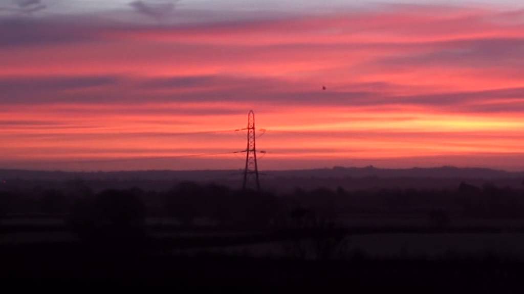 Beautiful sunrise on a February morning - YouTube