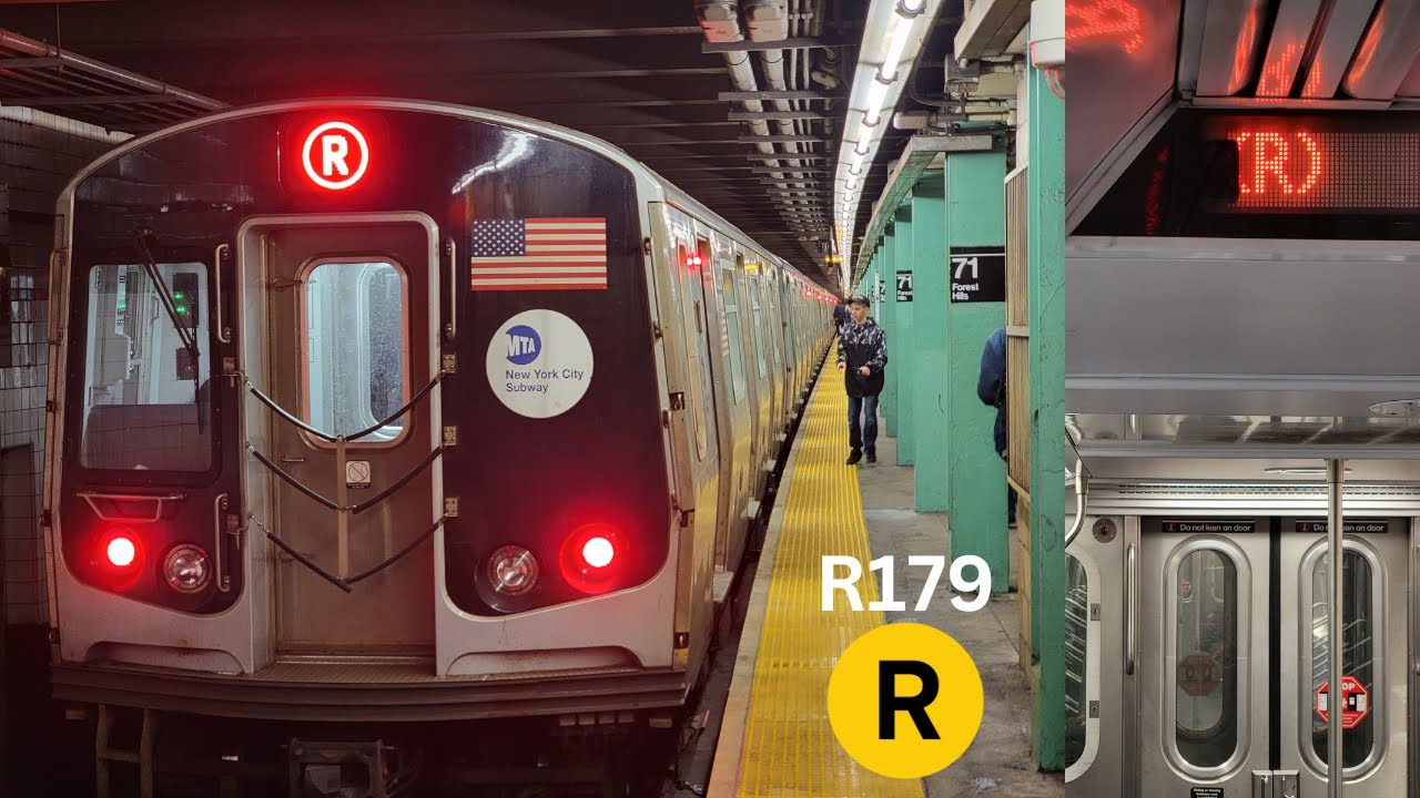 MTA R179 (R) Train Action - YouTube