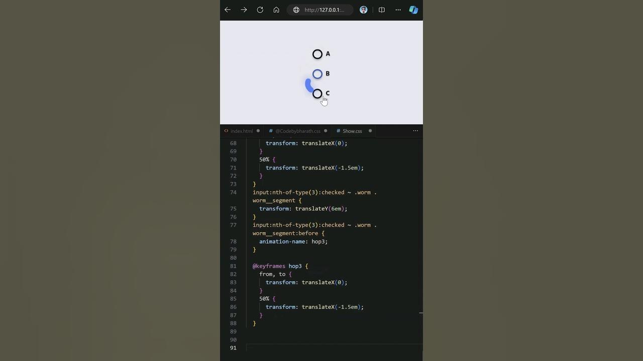 Day 039 🤯 Micro Css Radio Button Animation Coding Webdevelopment Frontend Html Css