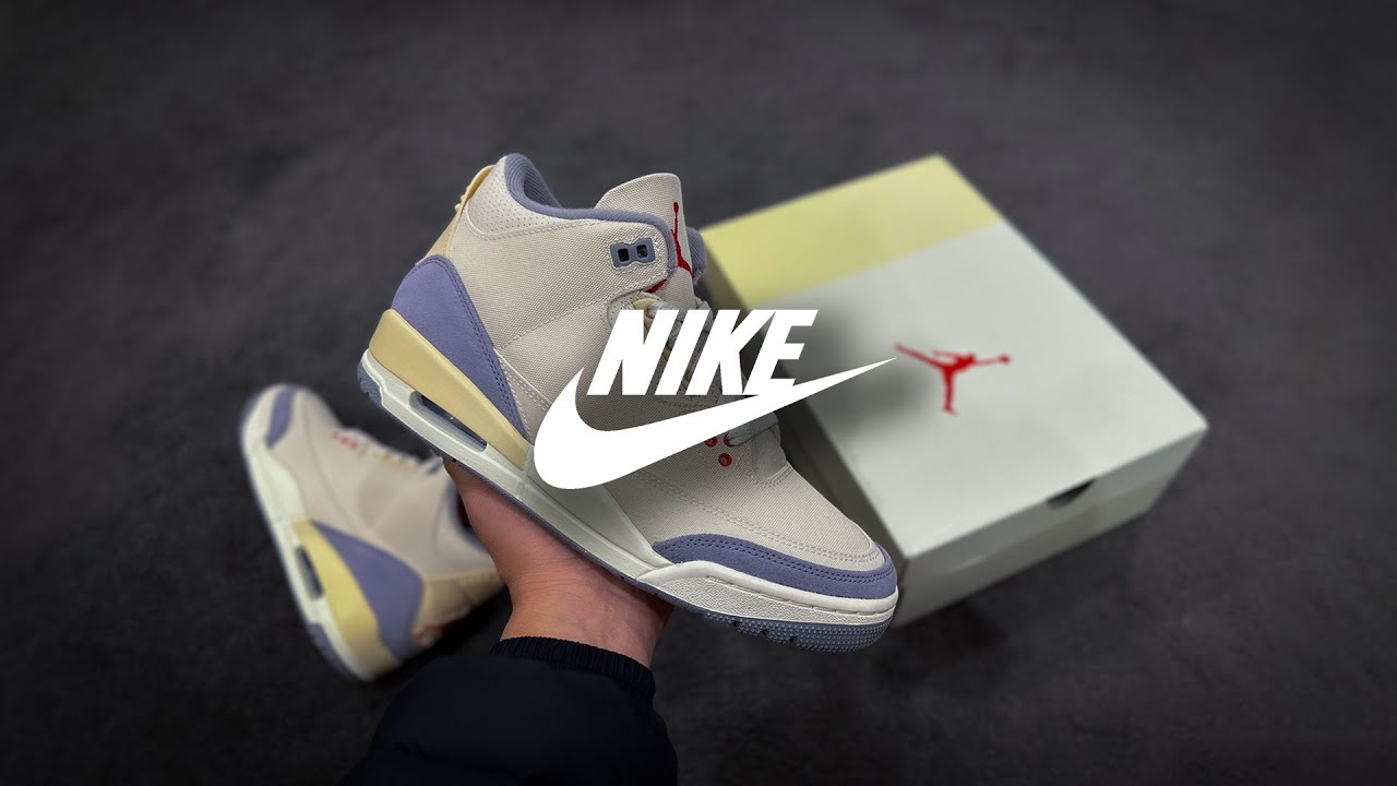 Nike Air Jordan 3 Retro Muslin Unboxing | Jordan 3 Muslin Canvas ...