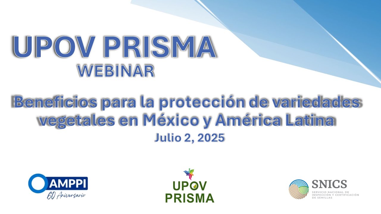 WEBINAR UPOV PRISMA 2025 - YouTube