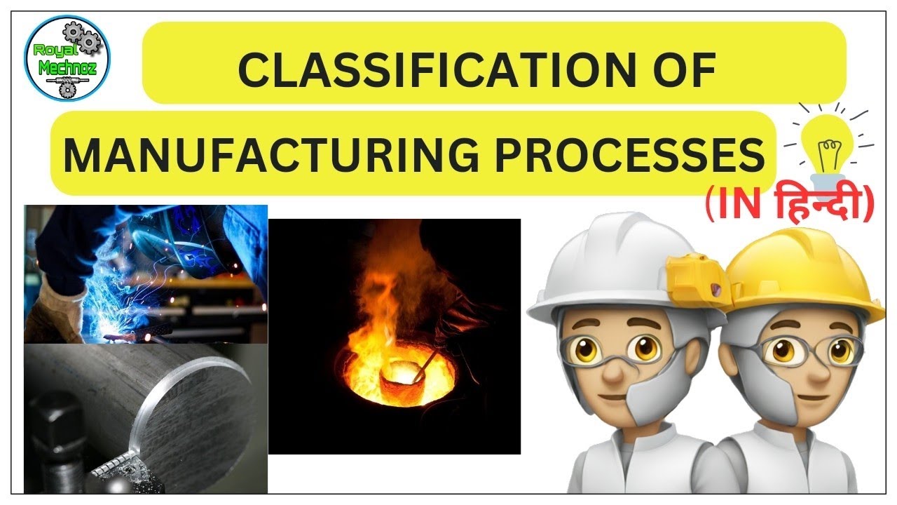 Manufacturing Processes classification in हिन्दी || Manufacturing ...