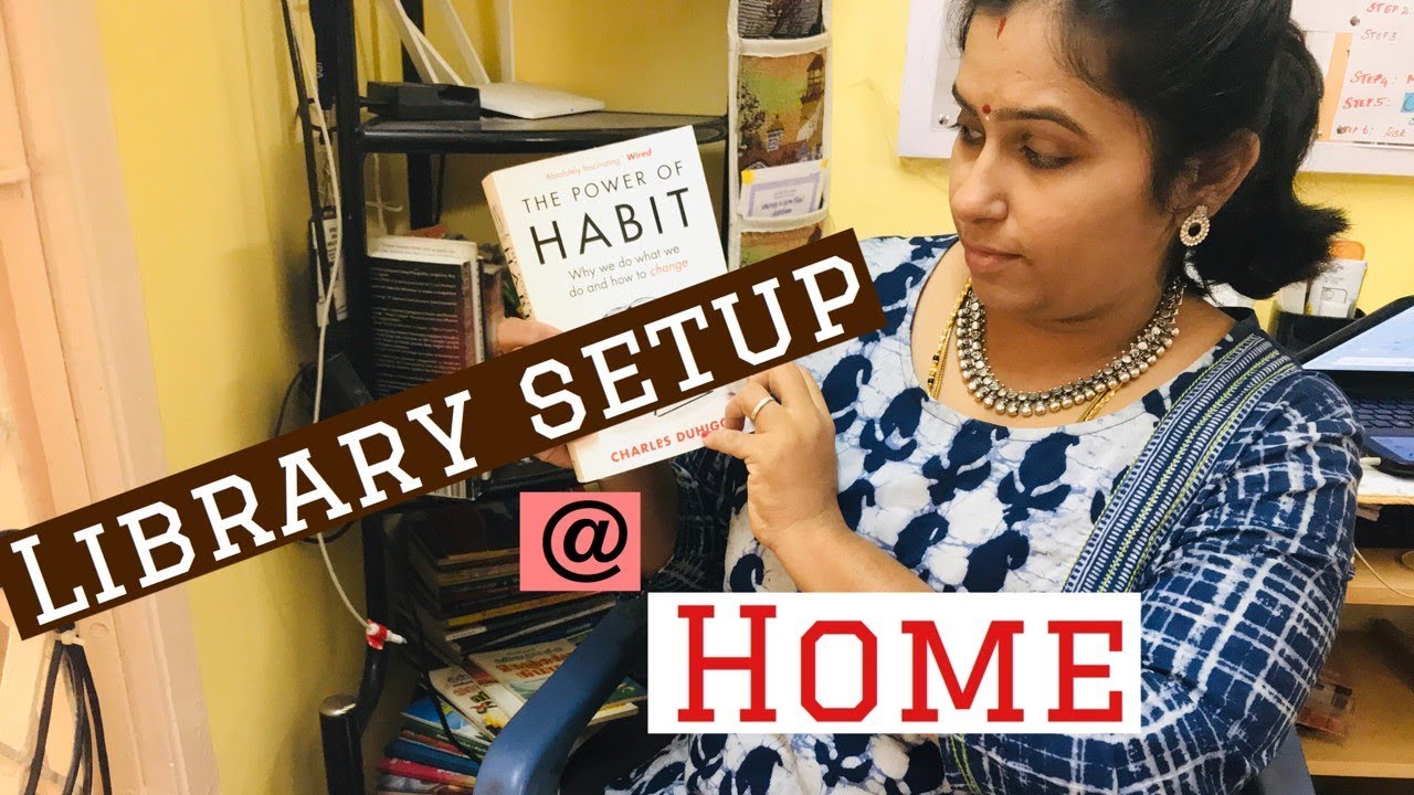 SIMPLE LIBRARY SETUP @ HOME 📚|| Creative Books Storage Ideas - YouTube