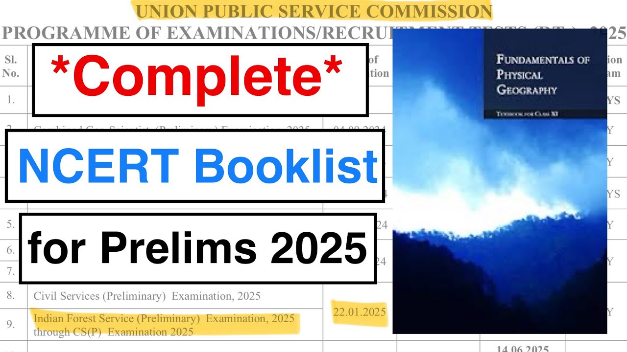 *Most Important* NCERTs for PRELIMS (Topper’s Secret) - YouTube
