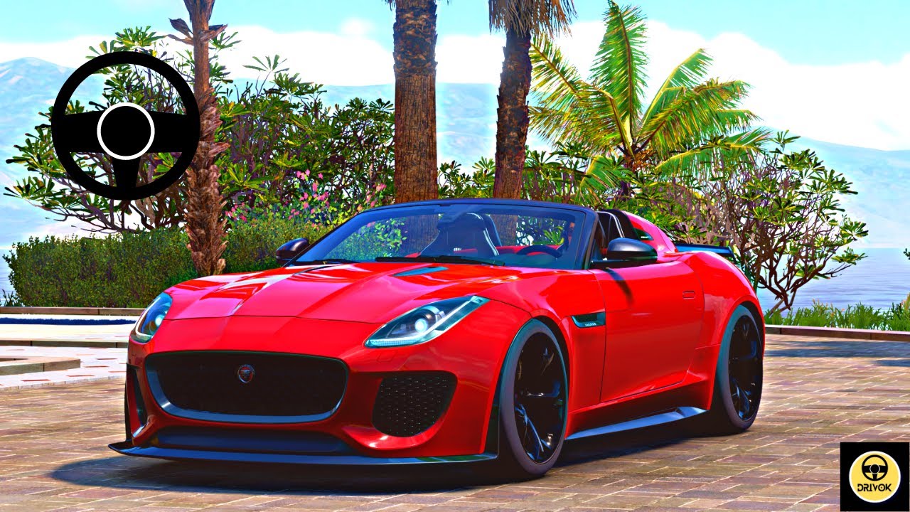 Jaguar F - Type Forza Horizon 5 Logitech g29 Steering Wheel Gameplay ...