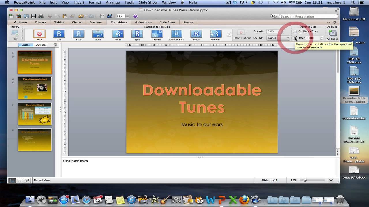 8 - Getting slides to progress automatically - YouTube