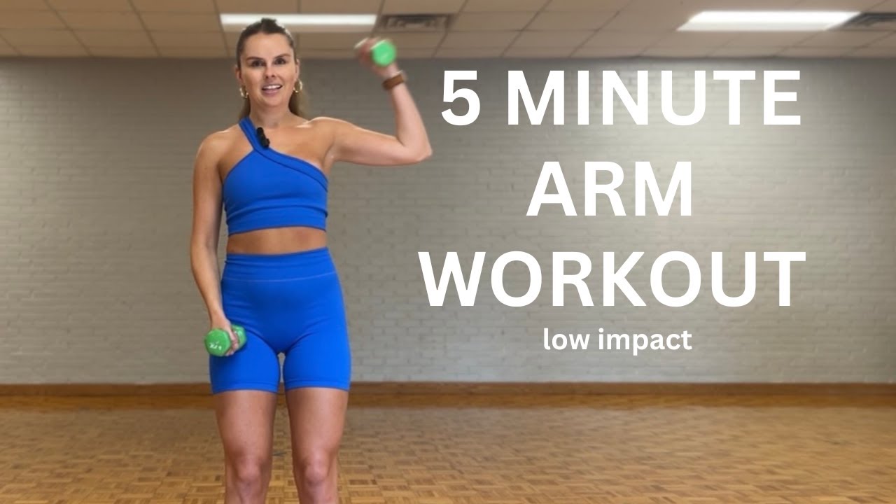 LOW IMPACT ARM WORKOUT (5 MIN) - YouTube