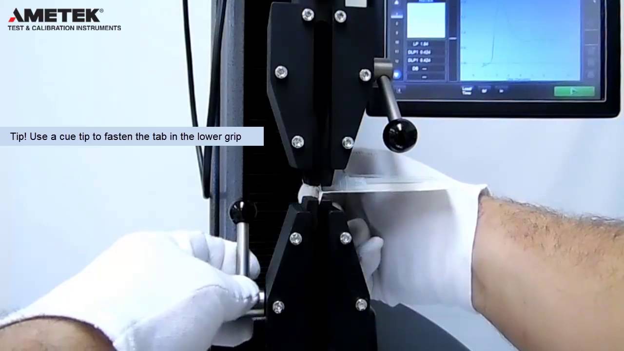 180 Degree Peel Test on Syringe Blister Pack - YouTube