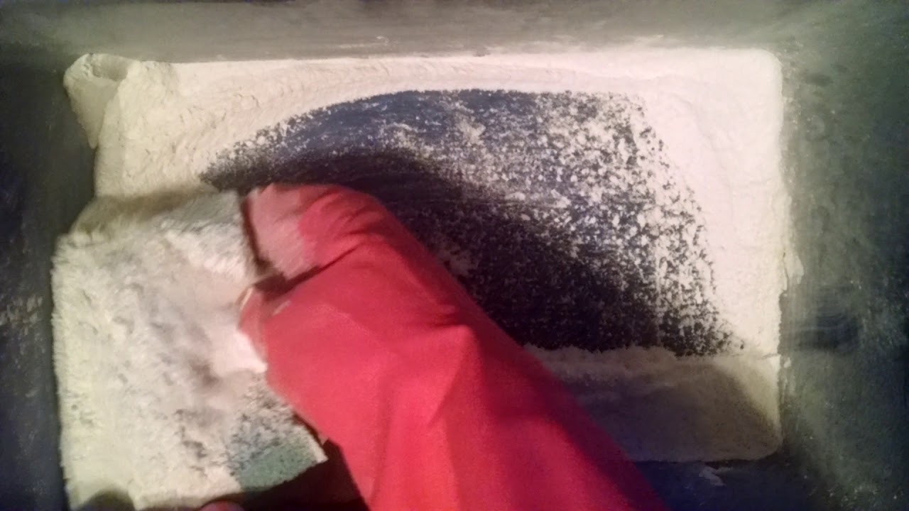 Sprinkling Powder Cleanser | ASMR DRY AJAX & SPONGE SOUNDS - YouTube