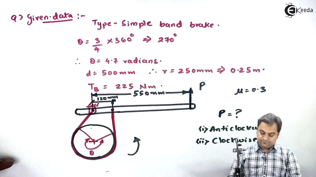 Problem 1 Based on Simple Band Brake - Brakes and Dynamometers - Theory ...