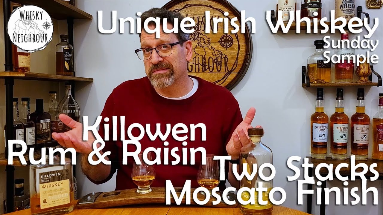 Fantastic Irish Whiskey Samples. Two Stacks and Killowen - YouTube