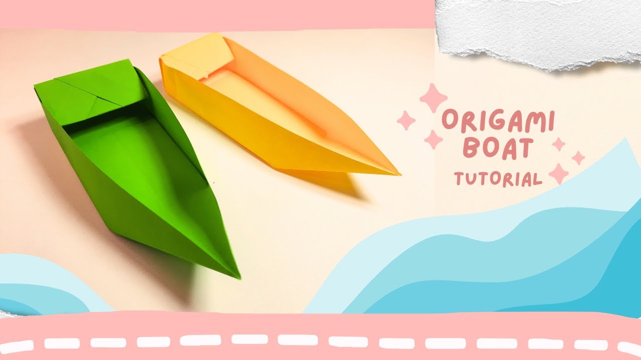 Easy Origami Paper Classic Boat || Origami Perahu untuk Media Bermain ...