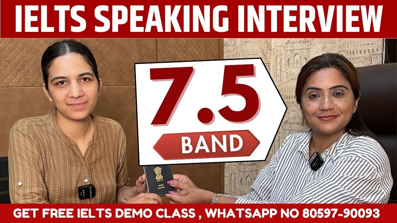 IELTS Speaking Test 7.5 band | Sapna Dhamija - YouTube